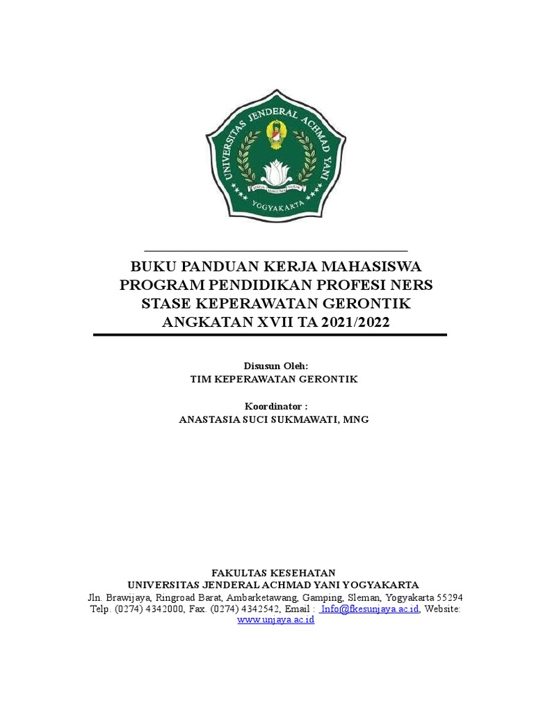 BPKM Stase Kep. Gerontik Ners XVII | PDF | Pengembangan Diri | Karier & Perkembangan
