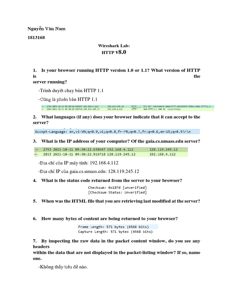 1813168_Nguyen-Van-Nam_Lab-2a | PDF | Hypertext Transfer Protocol | Internet Standards