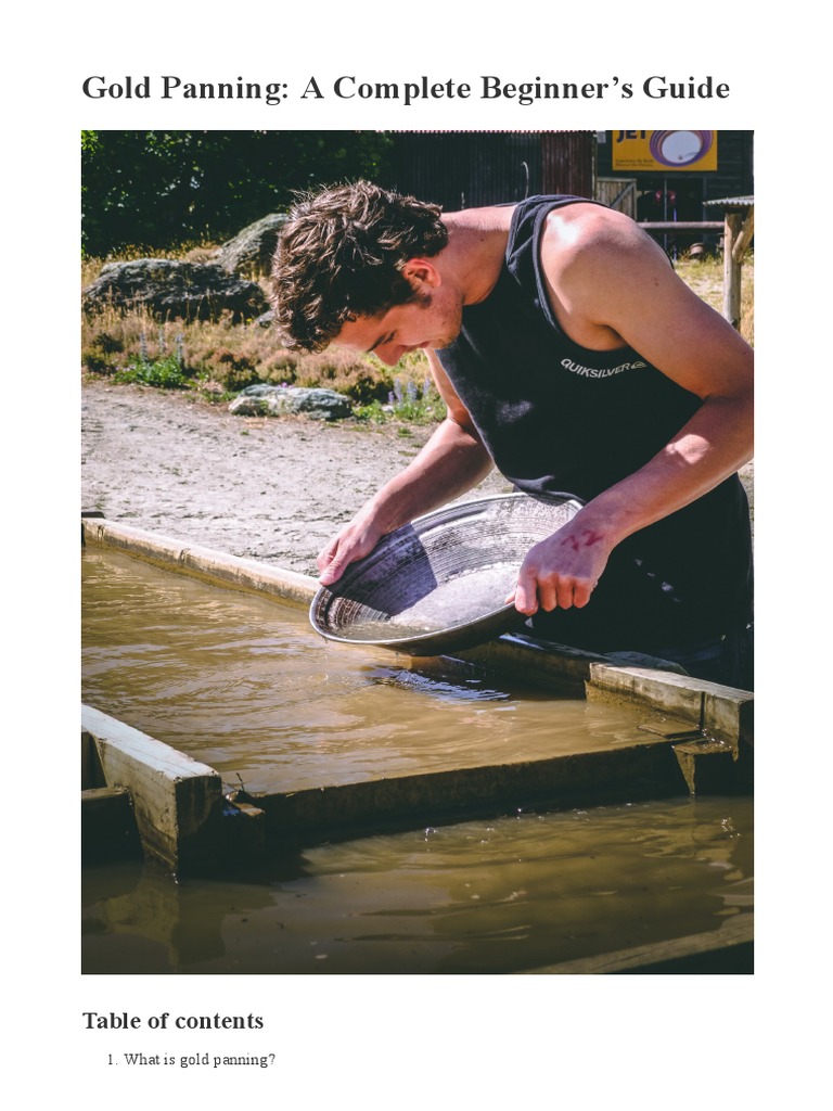 Gold Panning - A Complete Beginner's Guide | PDF | Gold | Native ...