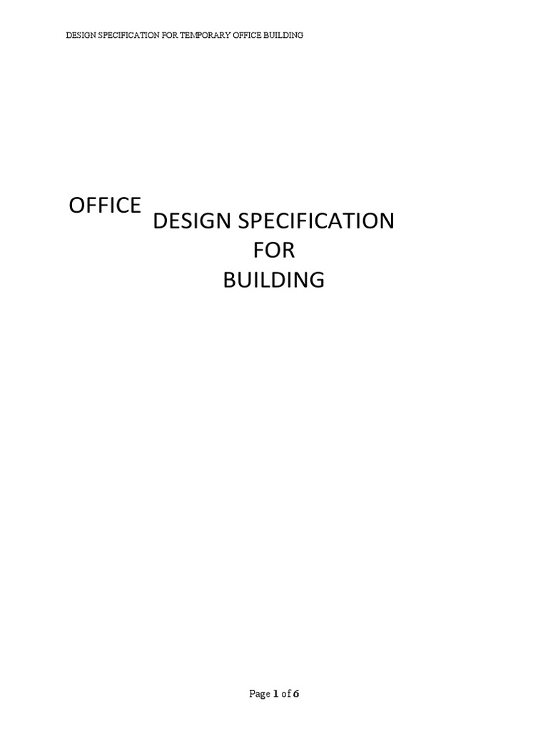 Design Specification For Office Building-031 | PDF | Wall | Window