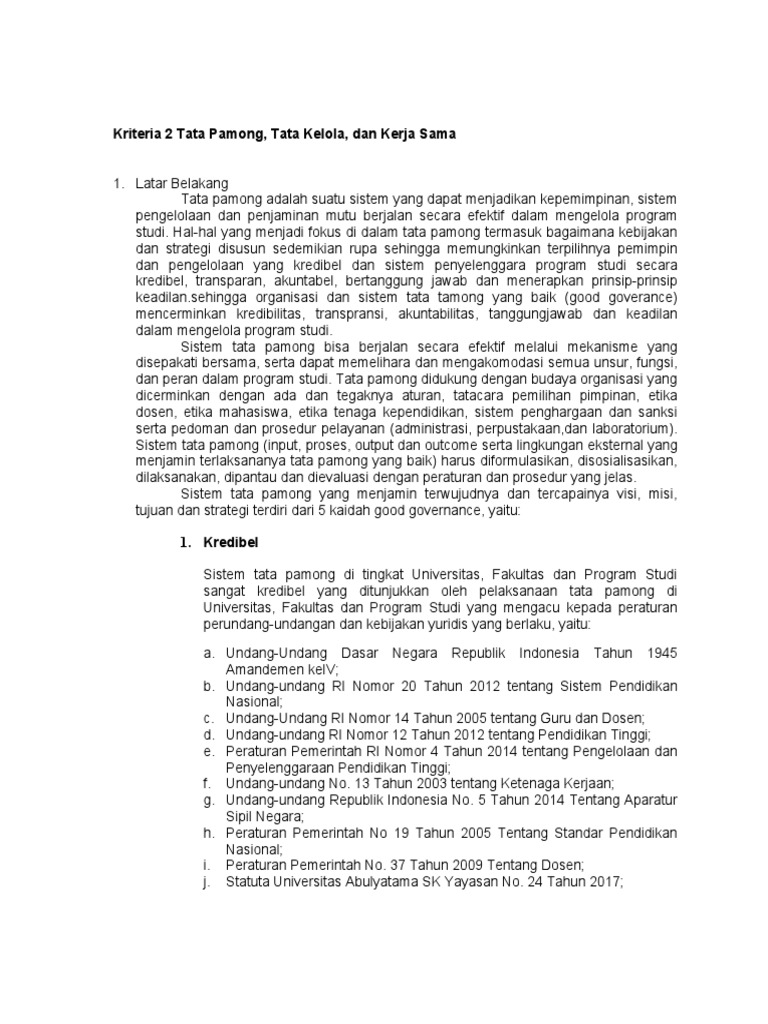 Revisi Kriteria 2 LED-1 | PDF | Karier & Perkembangan