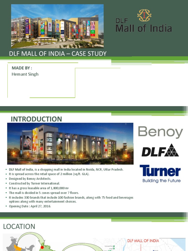 DLF Mall of India: Comprehensive Case Study | PDF | Shopping Mall | Delhi