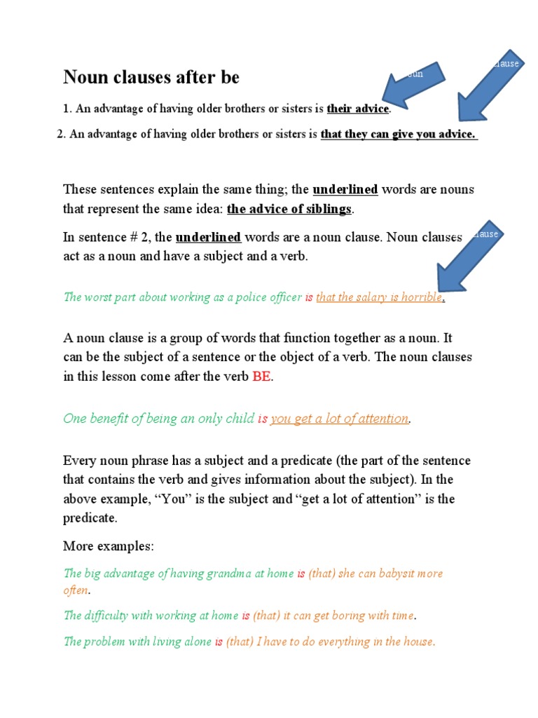 Noun Clause Examples