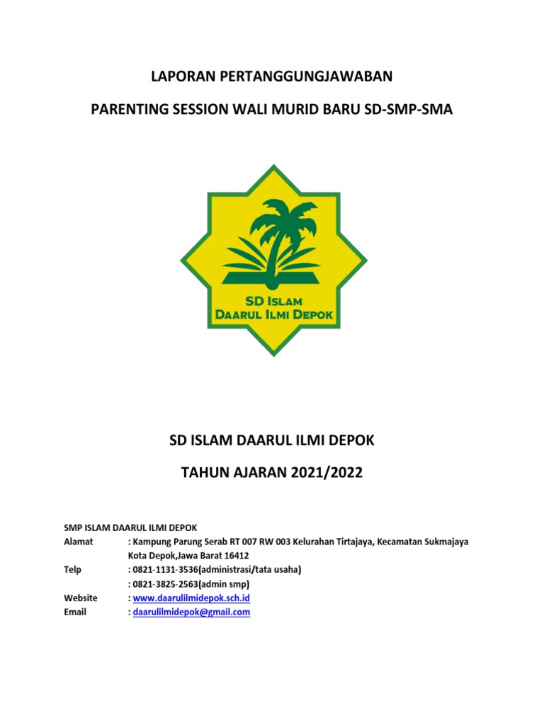 LPJ Parenting Session SD - 10 Juli 2021 | PDF