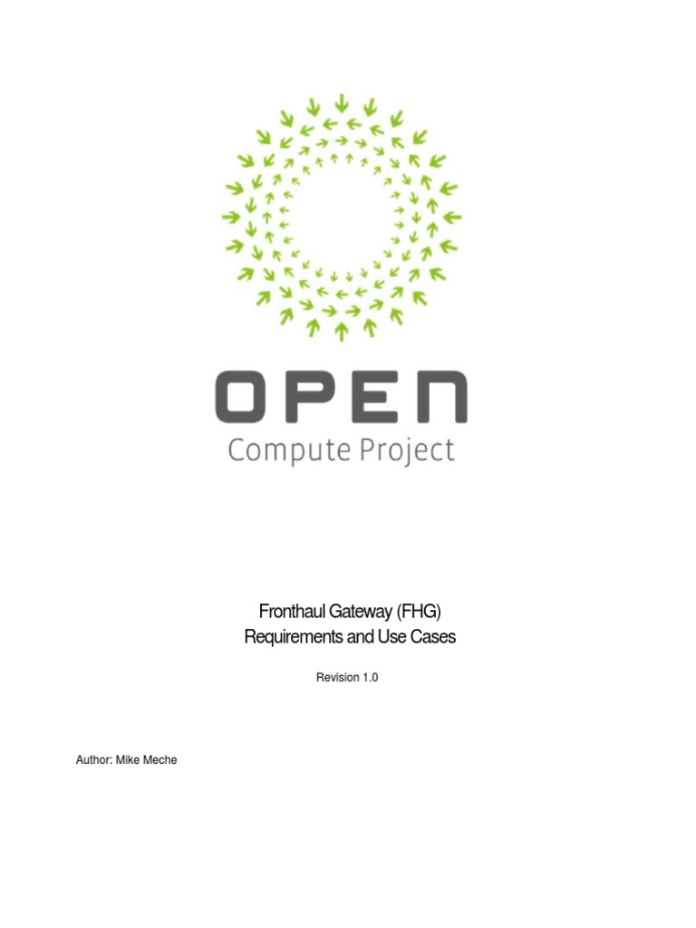 Fronthaul Gateway: Requirements & Use Cases | PDF | Computer Network ...