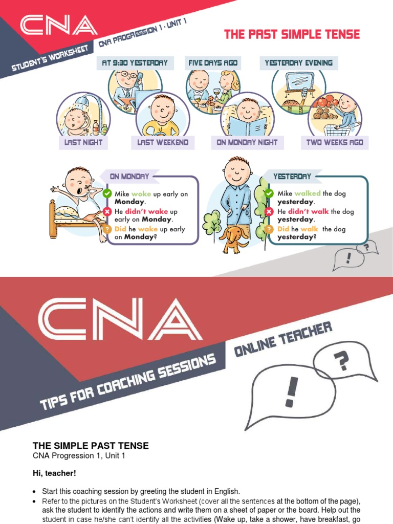 CNA Tips - CNA Progression 1 | PDF | Question | Verb