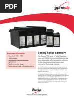 Enersys Selection Guide | PDF | Battery Charger | Rechargeable Battery
