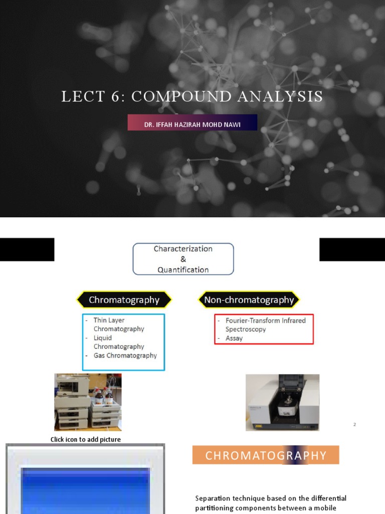 Lect 6 - Compound Analysis | PDF | Chromatography | Thin Layer ...