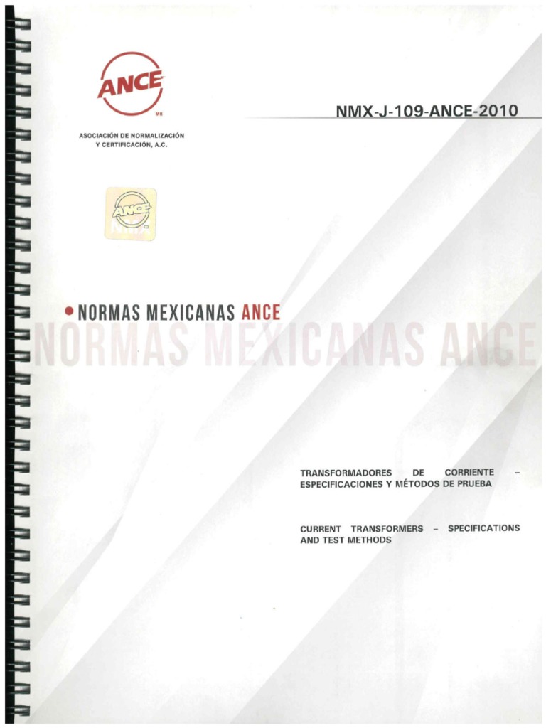 NMX J 109 Ance 2010 | PDF