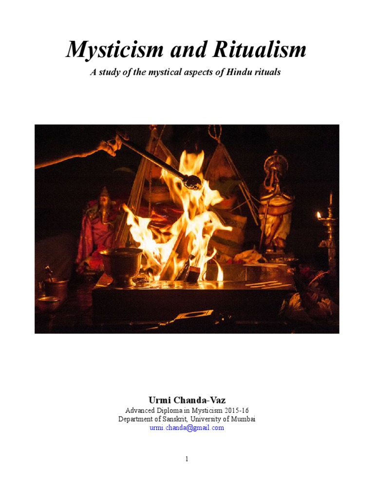 Mysticism and Ritualism: A Study of The Mystical Aspects of Hindu ...
