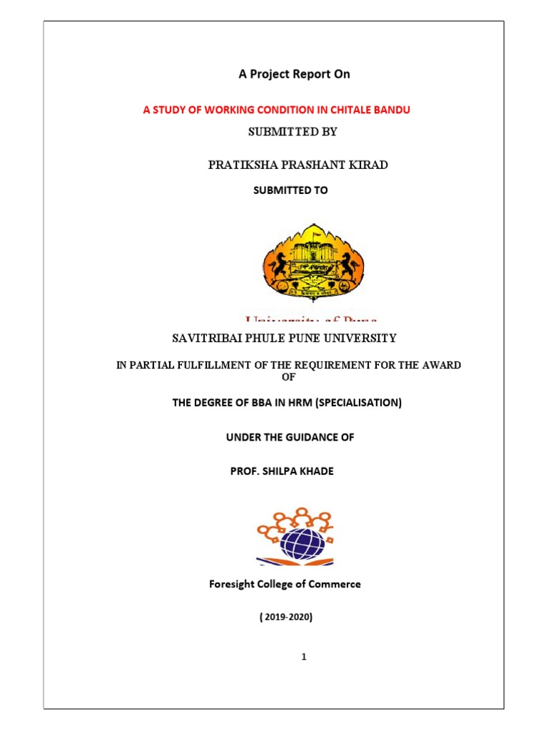 First Five Pages of Project | PDF