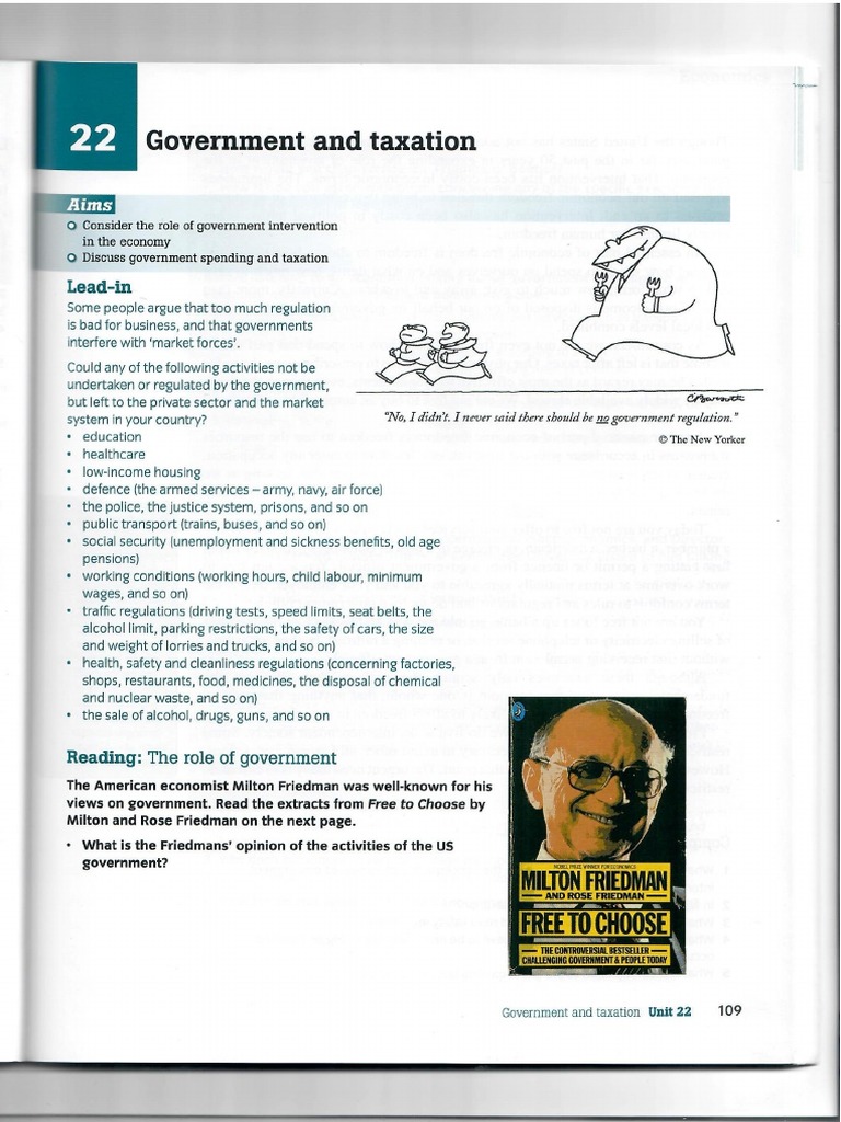 Government and Taxation (English For Business Studies, Ian MacKenzie) | PDF