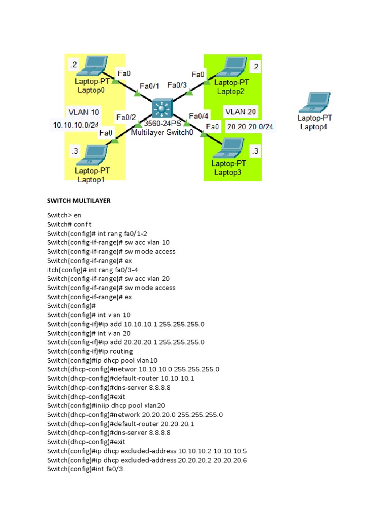 Switch Multilayer | PDF | Teaching Methods & Materials | Computers