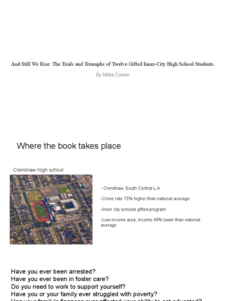 And Still We Rise Book Group Presentation | PDF | Self-Improvement