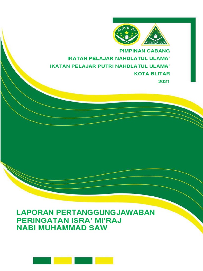LPJ ISRA MI'RAJ PC IPNU IPPNU Kota Blitar | PDF | Ilmu Sosial