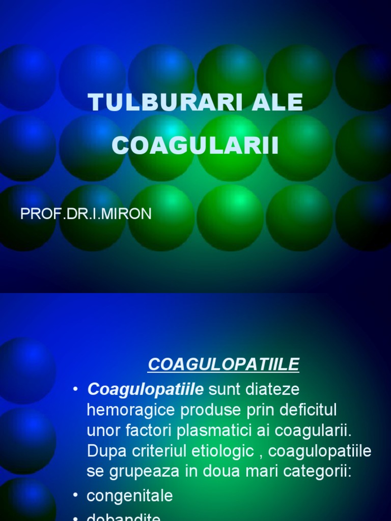 Tulburari Ale Coagularii | PDF