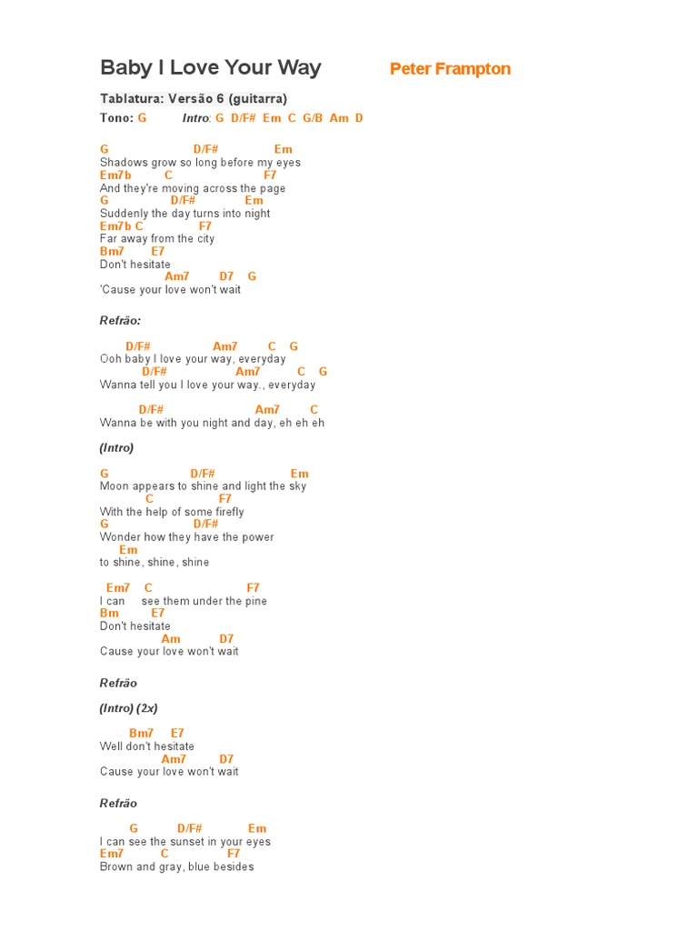 Baby I Love Your Way: Peter Frampton | PDF