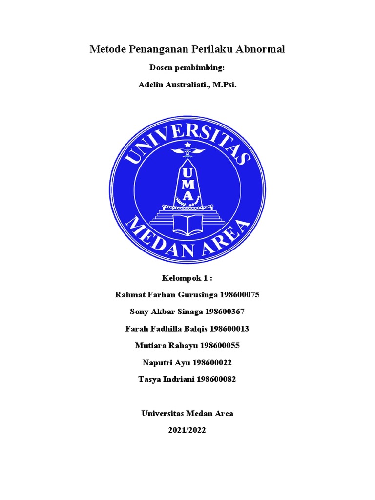 Metode Penanganan Perilaku Abnormal Kel 1 | PDF