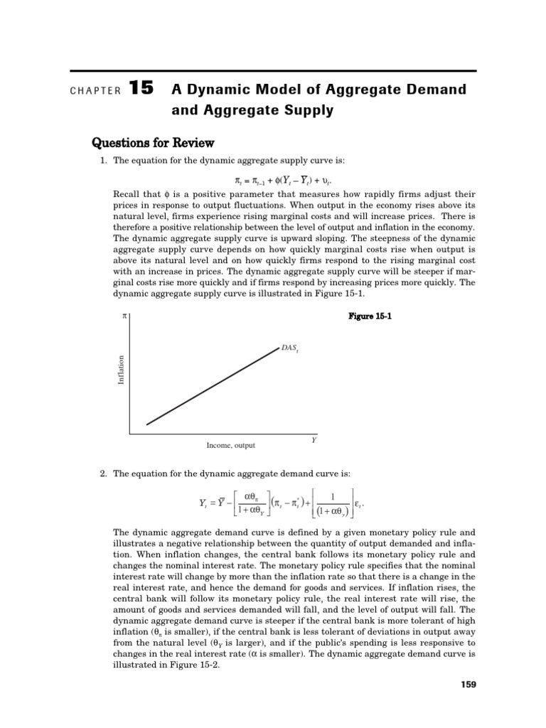 A Dynamic Model of Aggregate Demand and Aggregate Supply: Questions For ...