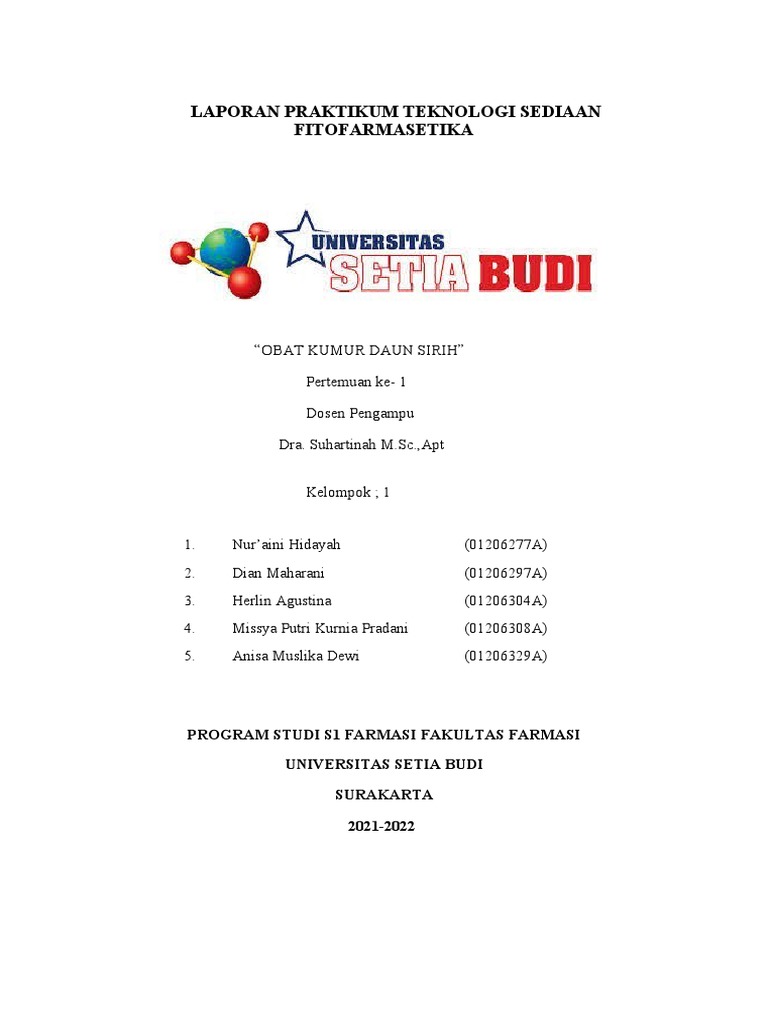 Laporan Praktikum TSF Obat Kumur | PDF