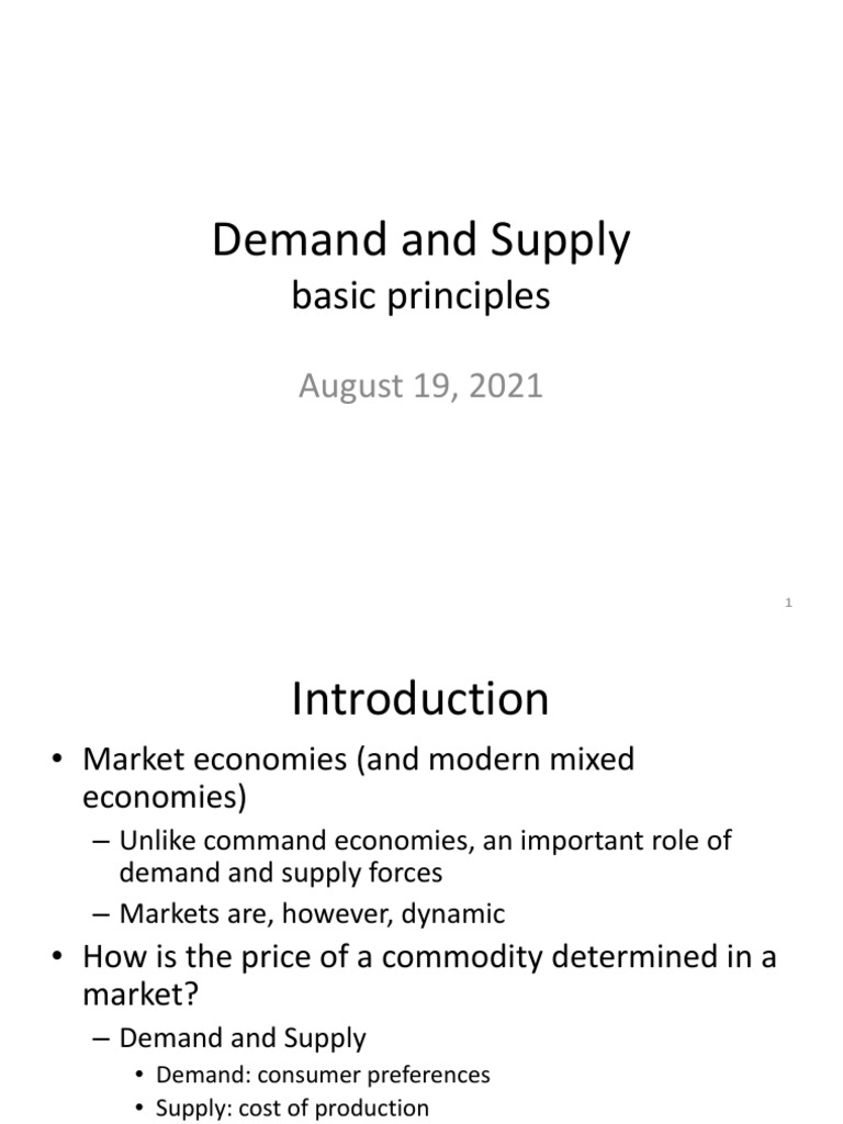 Demand and Supply Fundamentals Explained | PDF | Supply (Economics ...