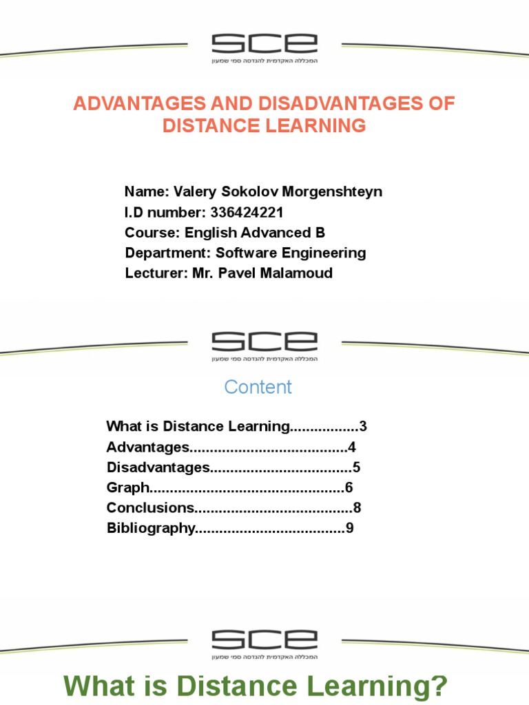 Advantages and Disadvantages of Distance Learning | PDF | Distance ...