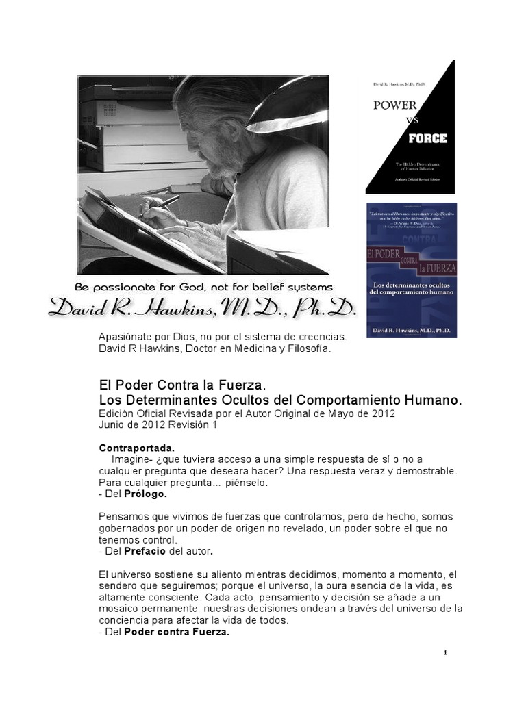 El Poder Contra La Fuerza - Hawkins | PDF | Filosofía | Ciencia y ...