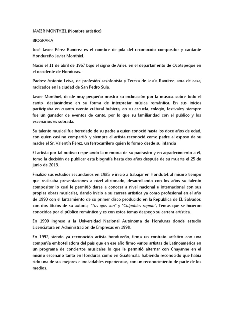 Javier Monthiel | PDF