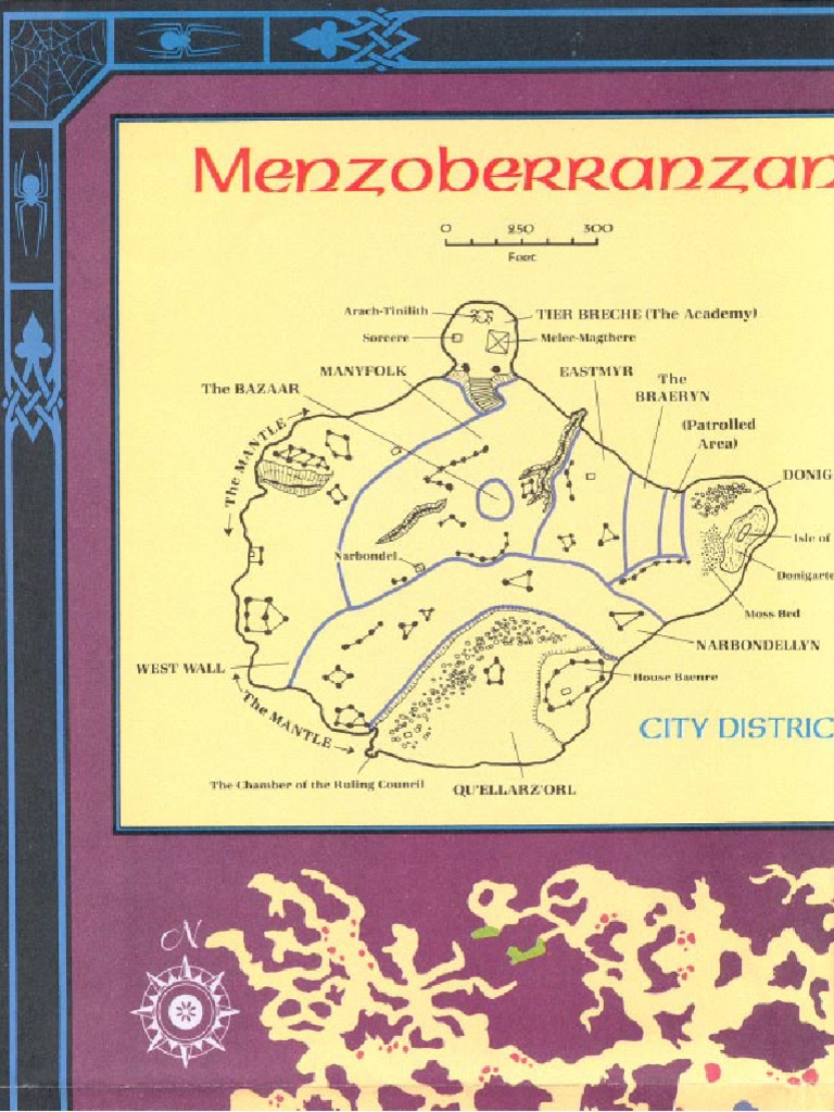 AD&D - Forgotten Realms - Menzoberranzan - MAP - Menzoberranzan | PDF