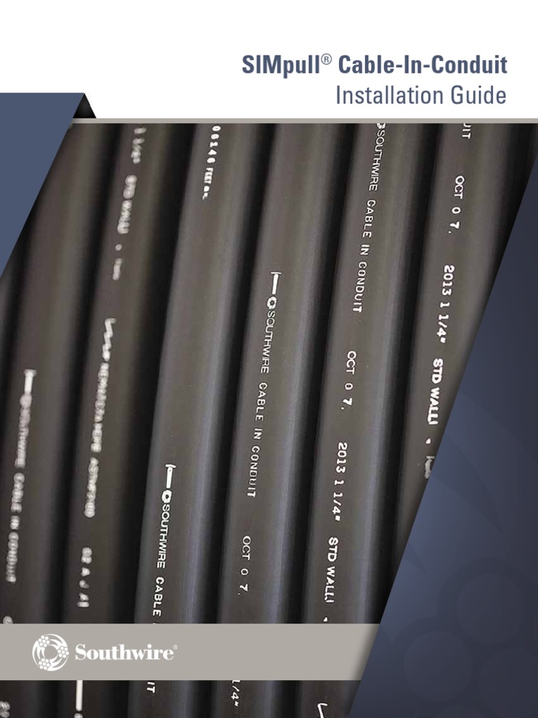 Simpull Cable-In-Conduit: Installation Guide | PDF | Pipe (Fluid ...