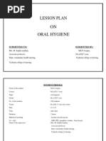 Personal Hygiene: A Lesson Plan | PDF | Hygiene | Oral Hygiene