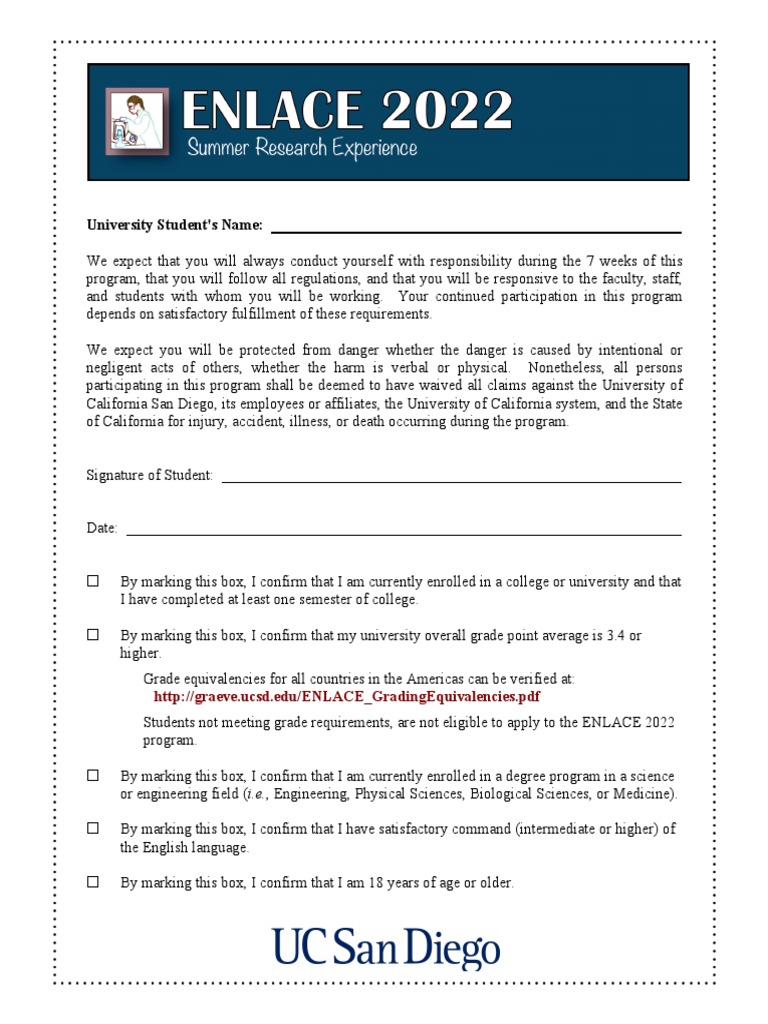ENLACE Program Participation Agreement | PDF