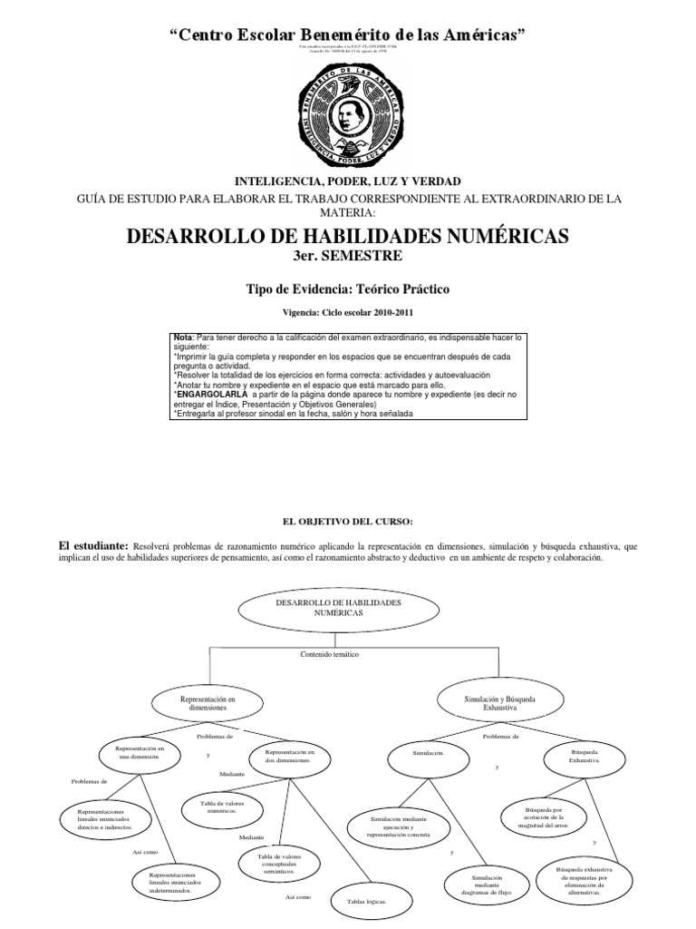DESARROLLO y HABILIDADES NÚMERICAS | PDF | Simulación | Prueba (evaluación)