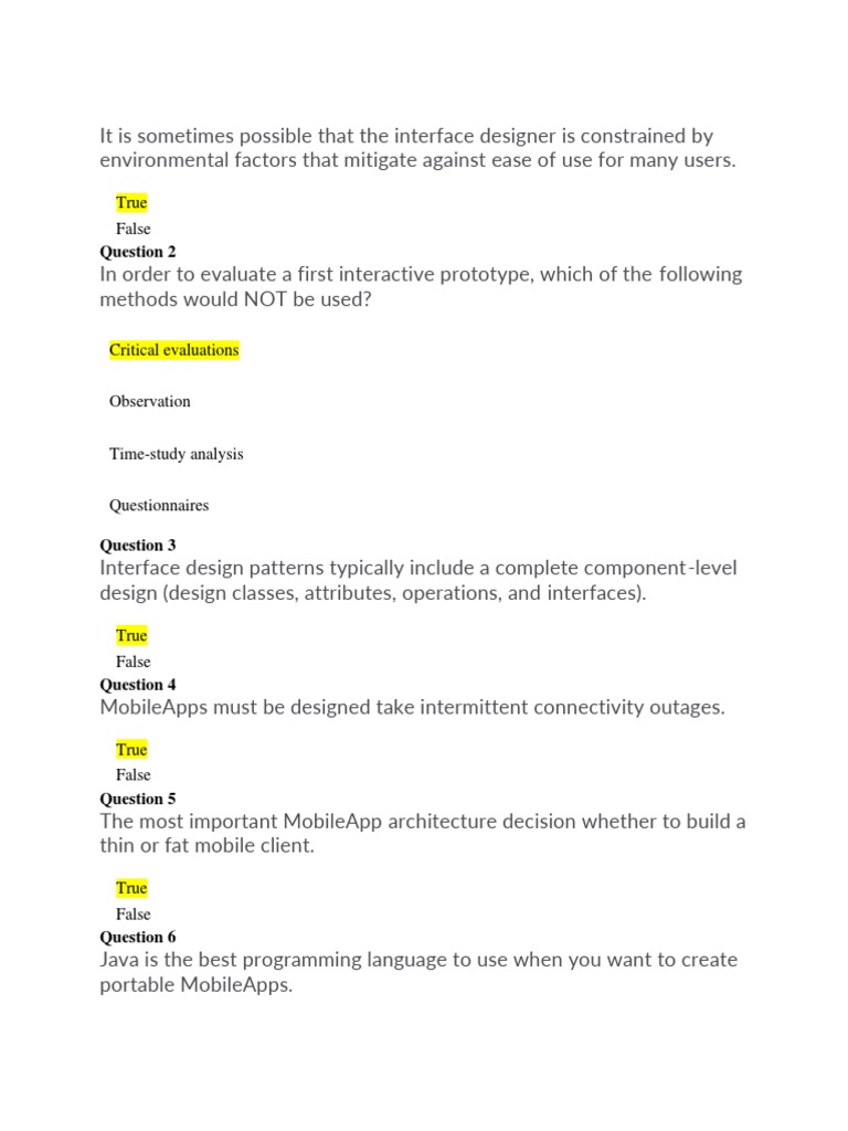 Quiz8 For System Design Course | PDF | Computers