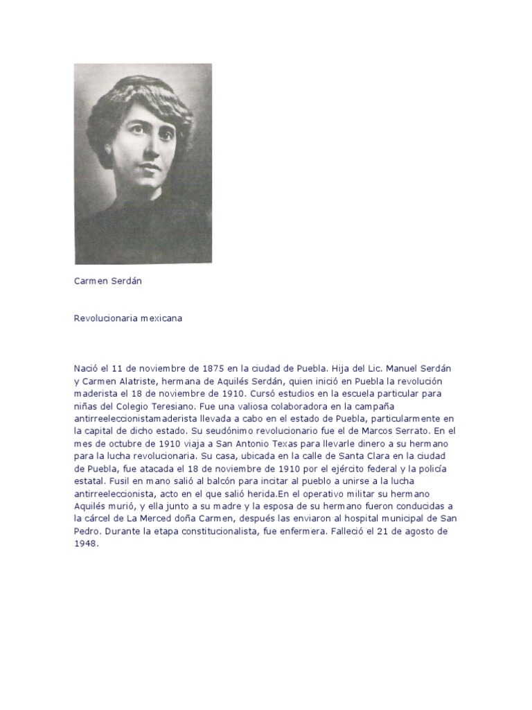 Carmen Serdán | PDF