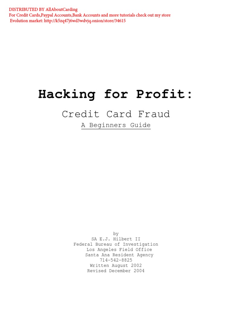 Credit Card Fraud - A Beginners Guide | PDF | Visa Inc. | Credit Card