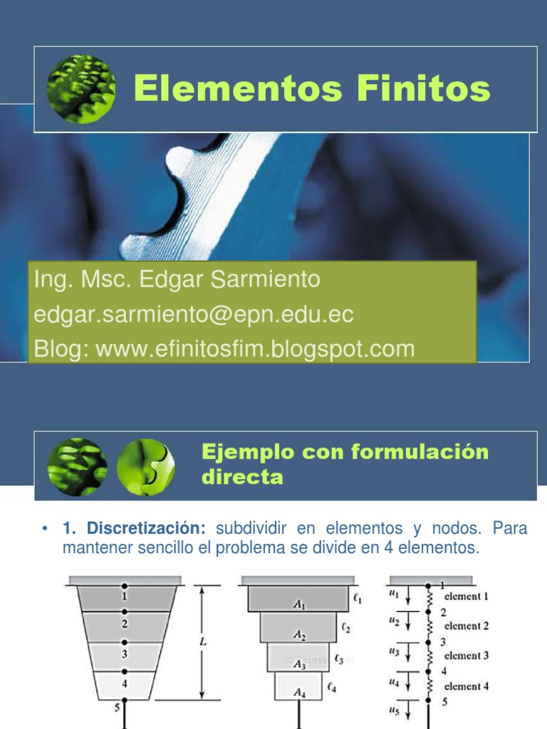 Elementos Finitos Unidimensionales | PDF | Método de elementos finitos ...