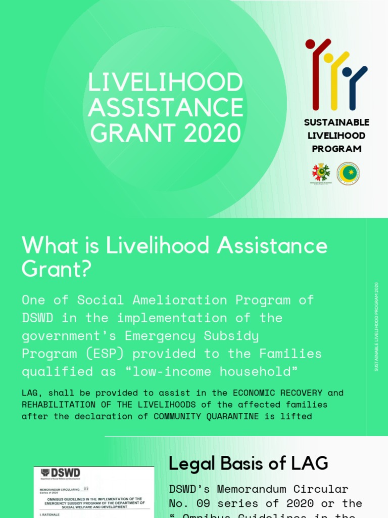 Sustainable Livelihood Program | PDF | Economies | Policy