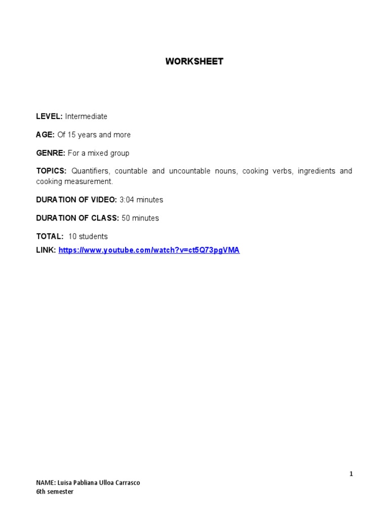 Cooking Measuring Worksheets Free Printable Cooking Measurem