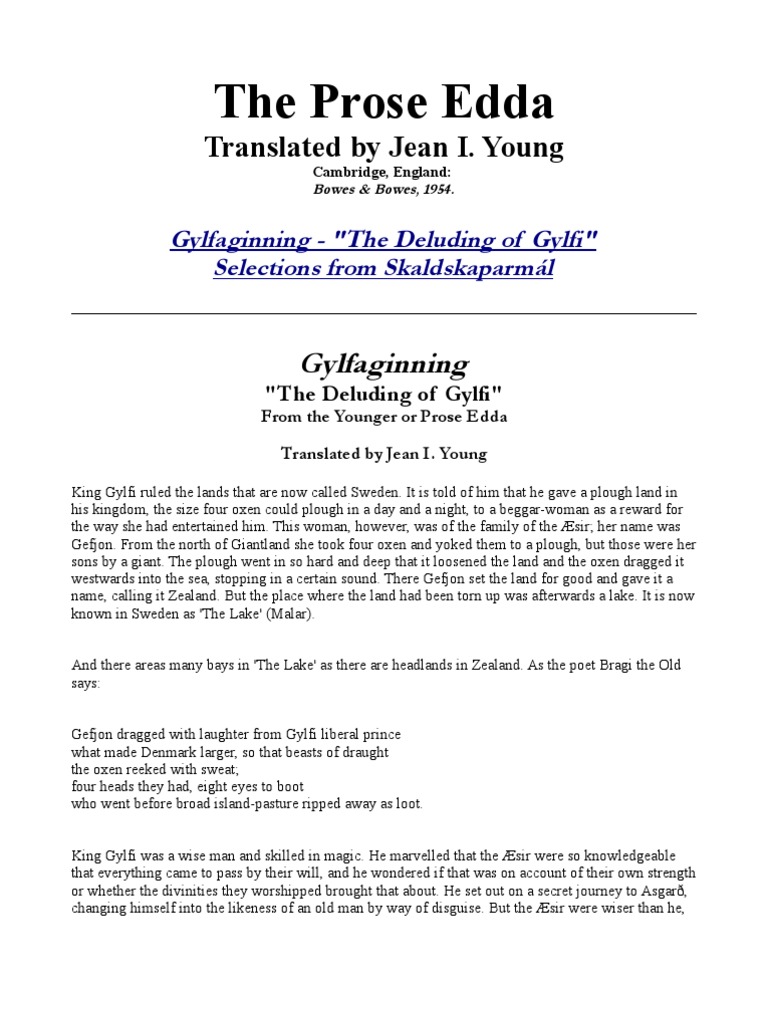 Norse Mythology: Gylfaginning Tales | PDF | Loki | Norse Mythology