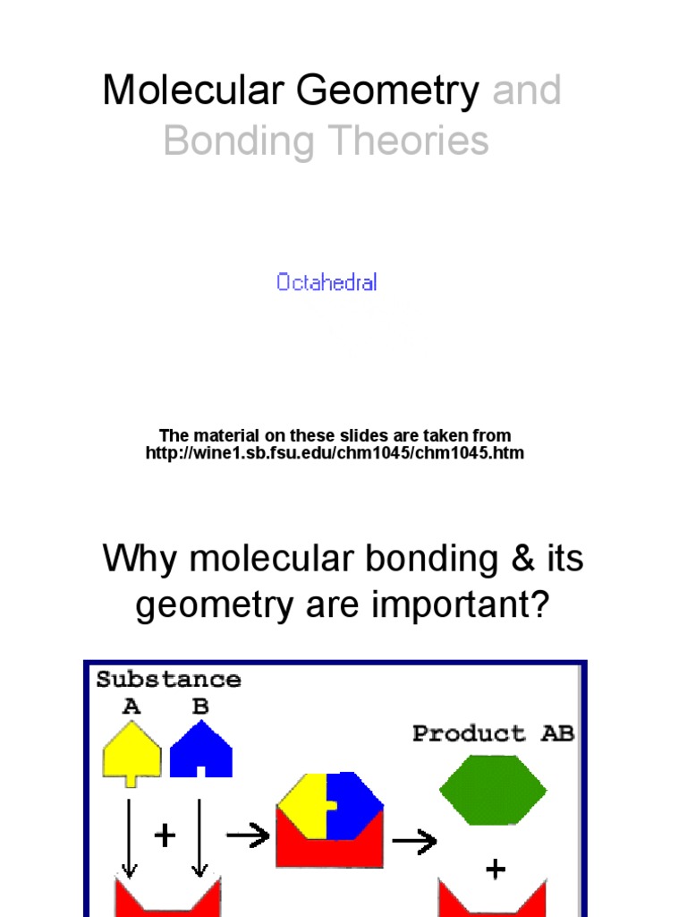 Molecular Geometry and Bonding Theories | PDF | Chemical Bond | Applied ...