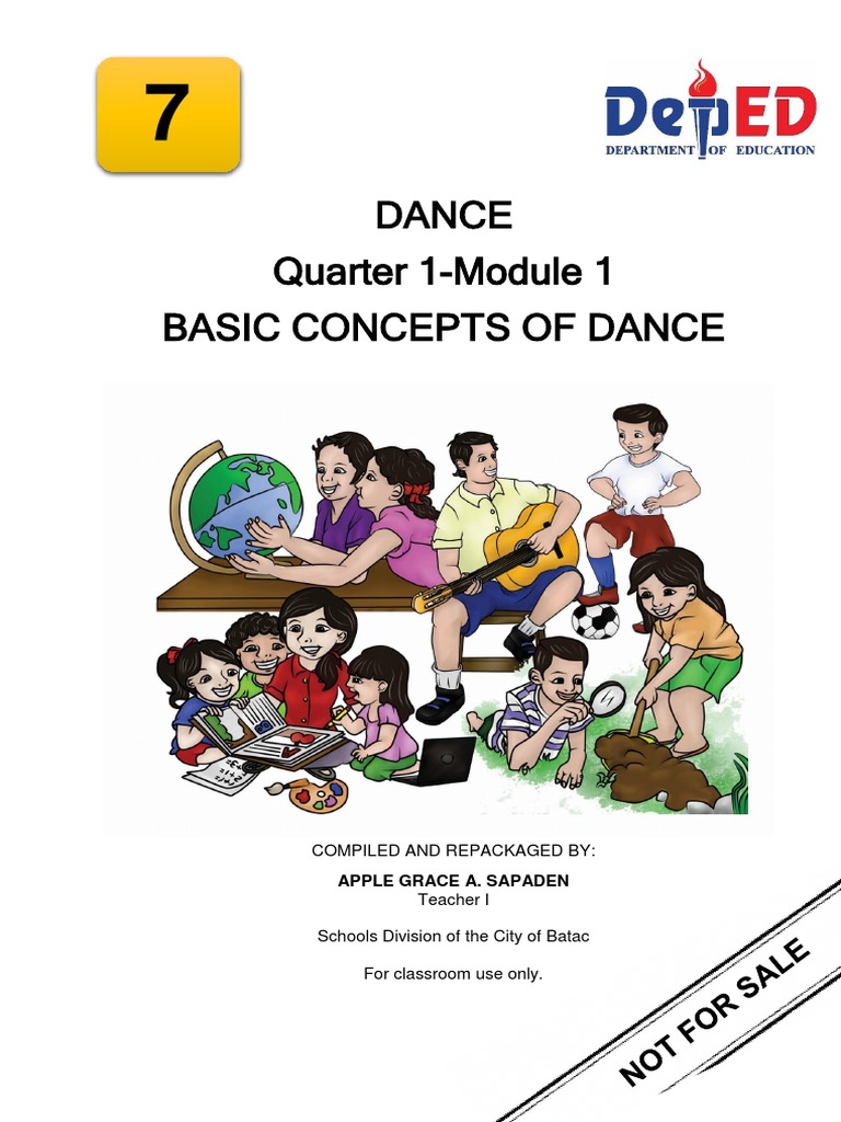 Dance Quarter 1-Module 1 Basic Concepts of Dance: Compiled and ...