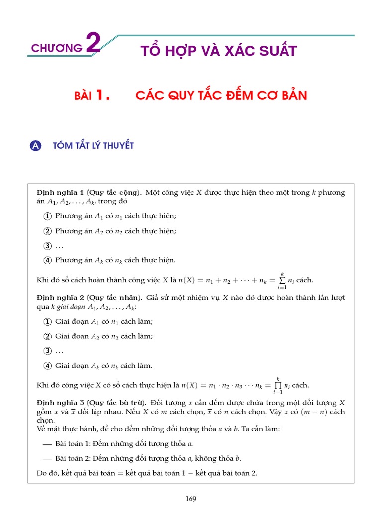 Huong Dan Giai Cac Dang Toan To Hop Va Xac Suat | PDF