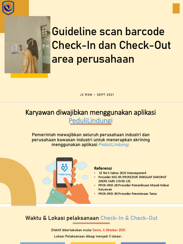 Guideline Scan Barcode Pedulilindungi | PDF