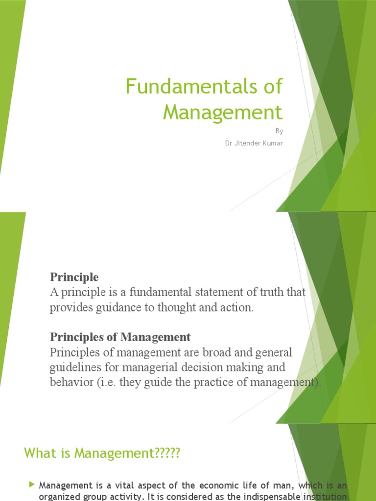 Principles of Management Explained | PDF | Leadership | Goal