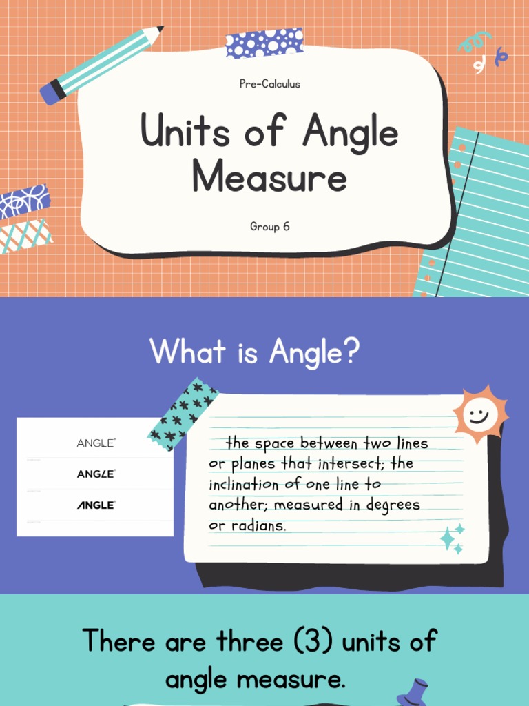 Units of Angle Measure: Pre-Calculus | PDF | Angle | Elementary Geometry