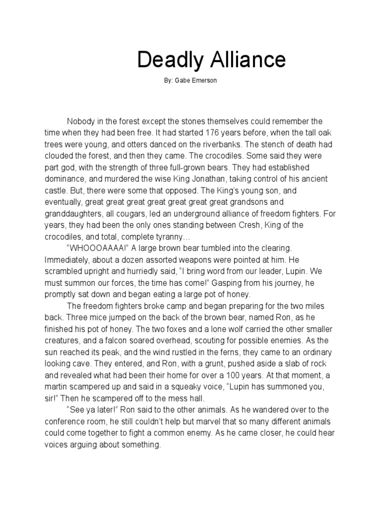 Fictional Narrative Final Draft | PDF