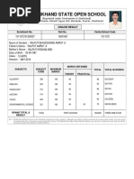 B.A. 2022 Marksheet for Mandeep Singh | PDF