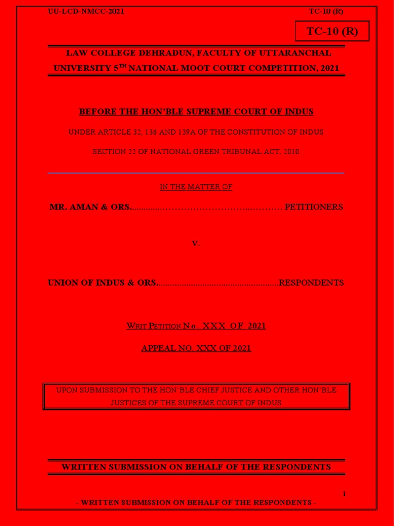 10R Very Important Document | PDF | Supreme Court Of India | Supreme Courts