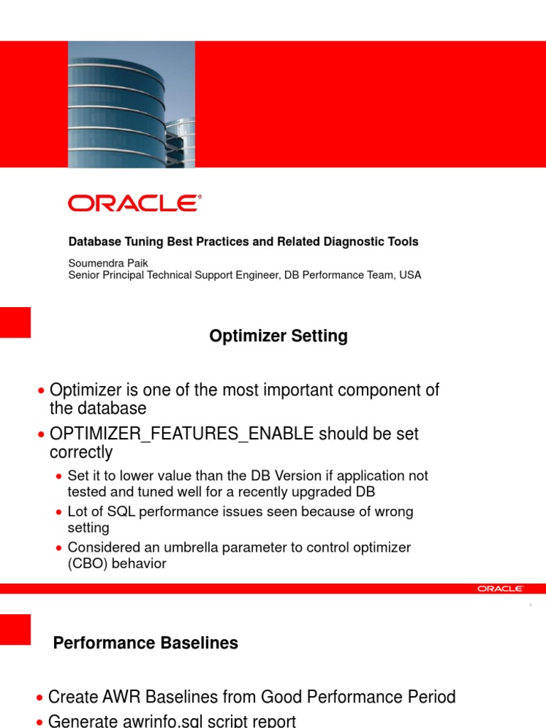 Database Tuning Best Practices And Related Diagnostic Tools Pdf Databases Sql